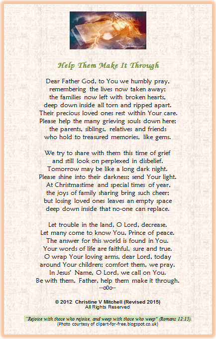 Uplifting poems of comfort and hope | Christine's Poetry & Reflections